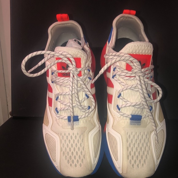 adidas | Shoes | Adidas Originals White Gradient Zx 2k Boost Fv9996 ...